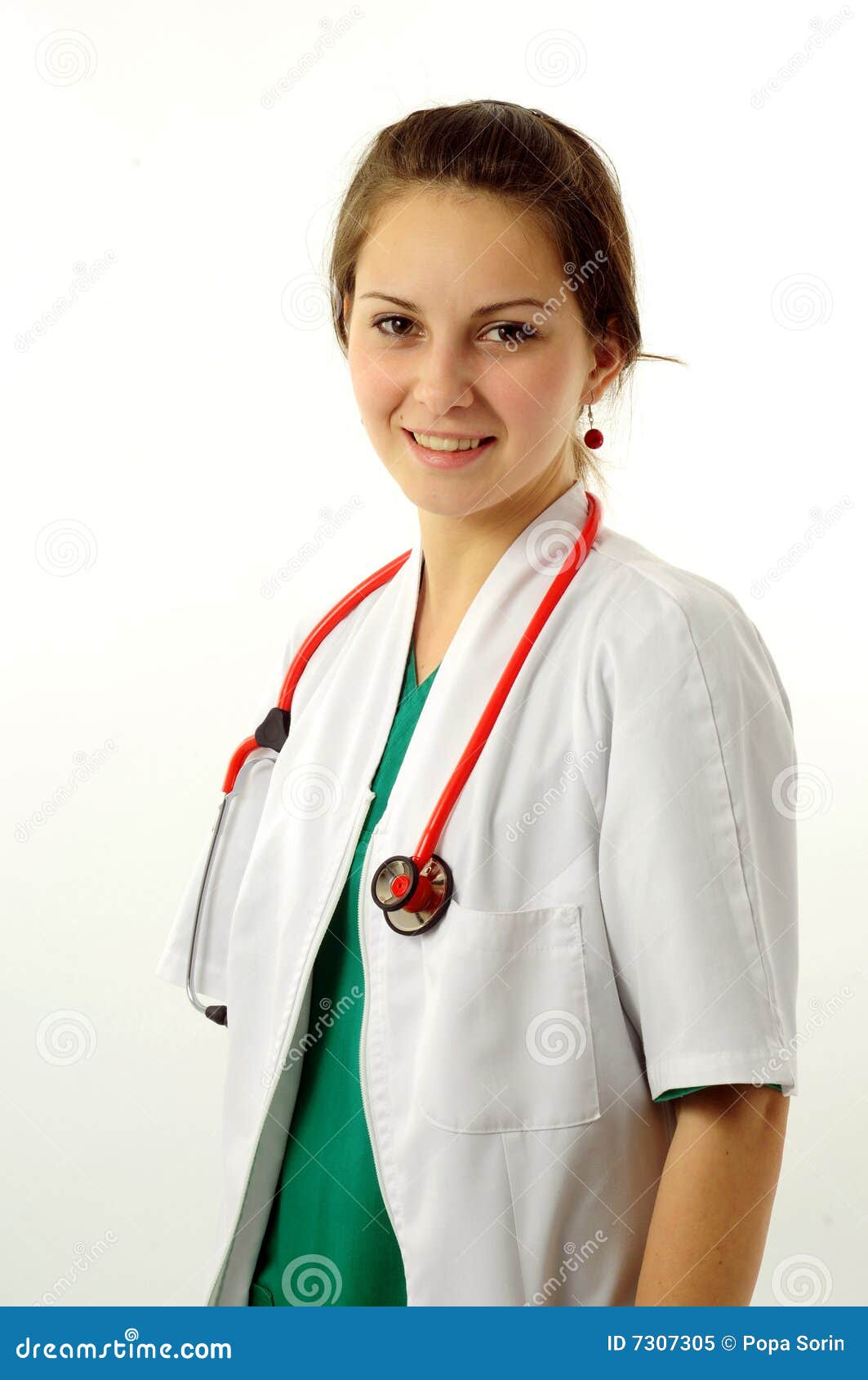 Pretty medical woman stock image. Image of people, facilities - 7307305