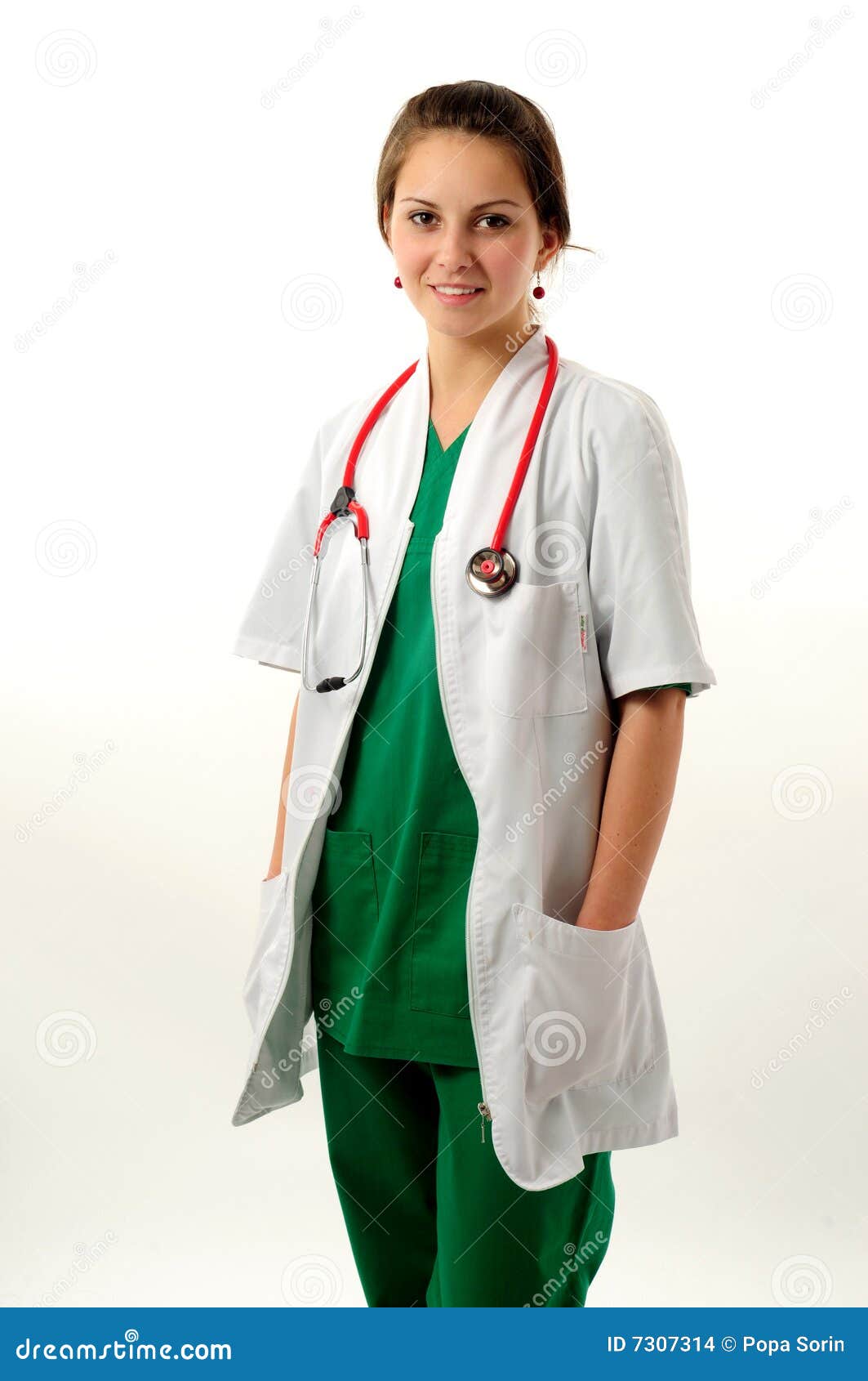 Pretty medical woman stock photo. Image of healthcare - 7307314