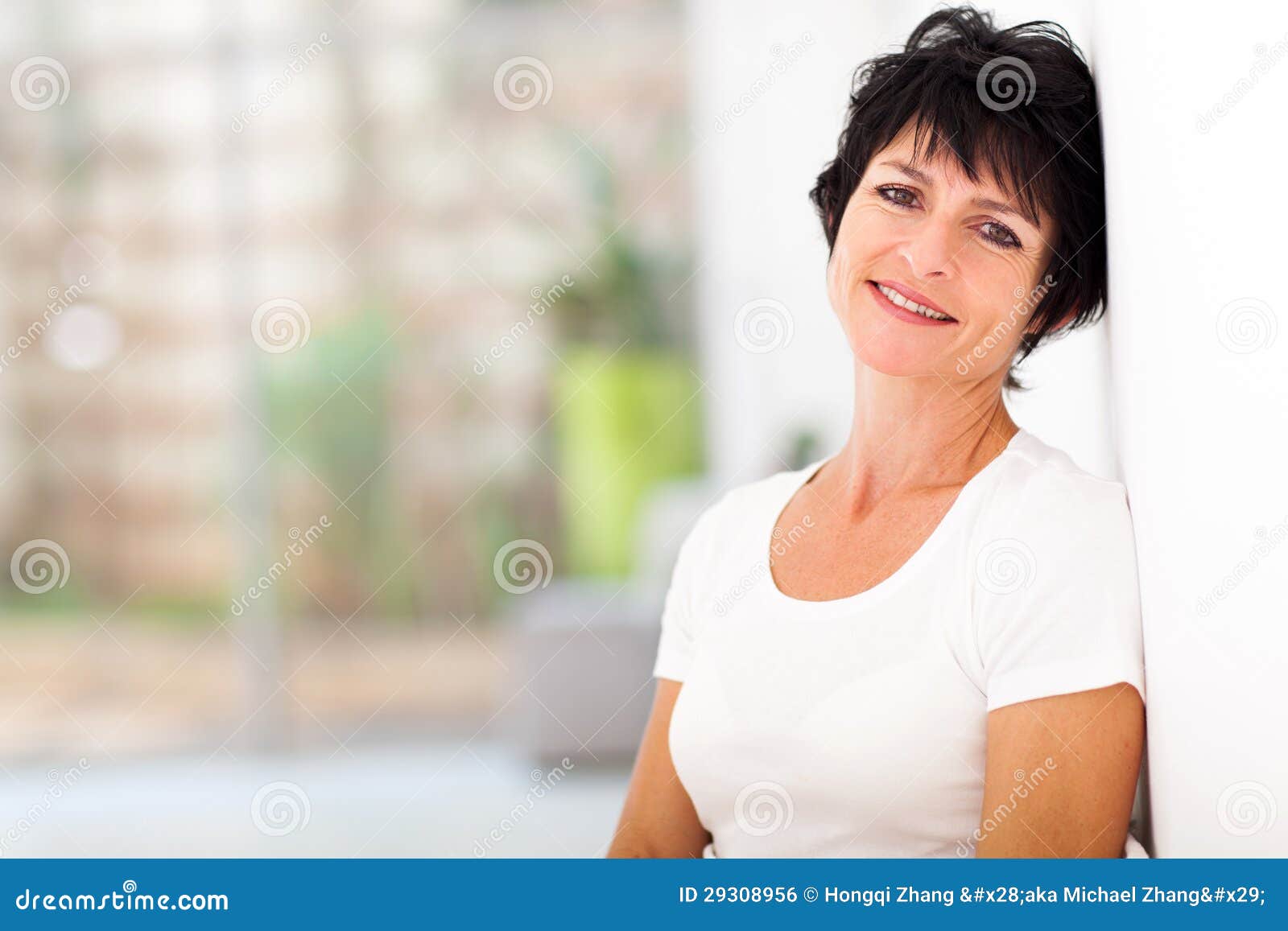 Pretty mid age woman stock photo. Image of lifestyle - 29308956