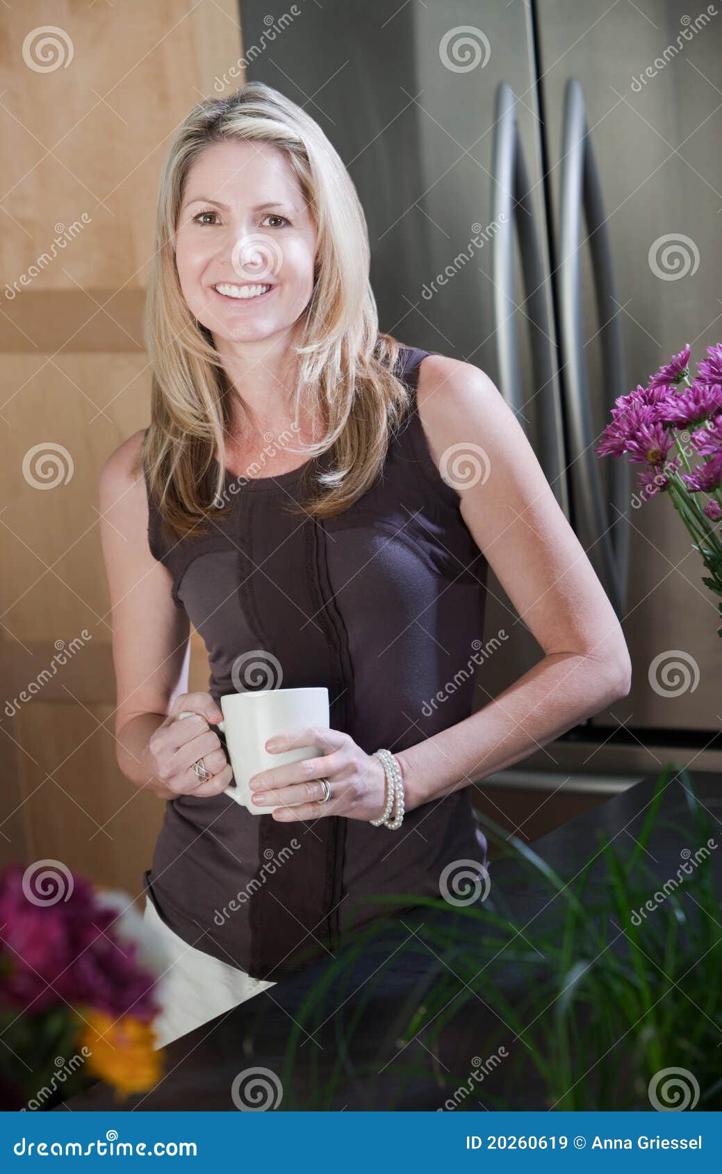 Pretty Middle-Aged Woman stock image. Image of female - 20260619