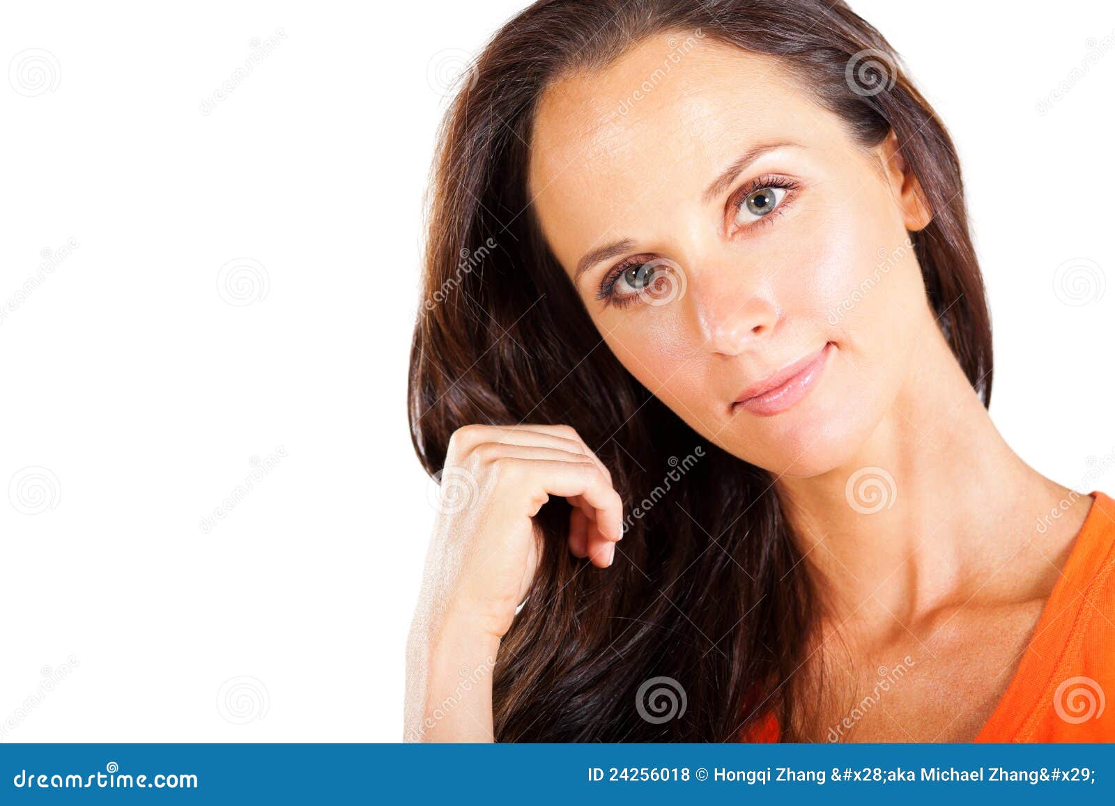 Pretty middle aged woman stock photo. Image of face, woman - 24256018