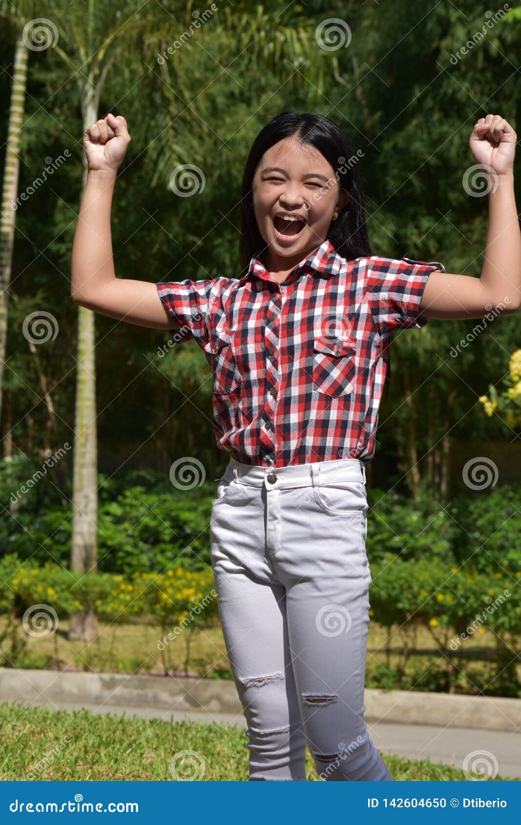 Pretty Minority Female and Happiness Stock Photo - Image of cute ...