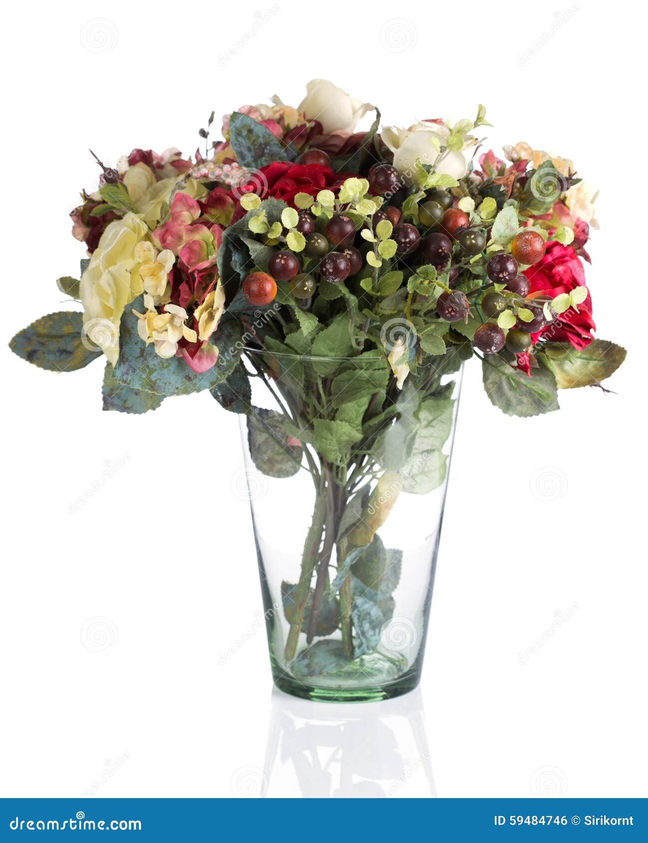 Pretty Mix Flowers in a Jar Stock Photo - Image of decorative, flower ...