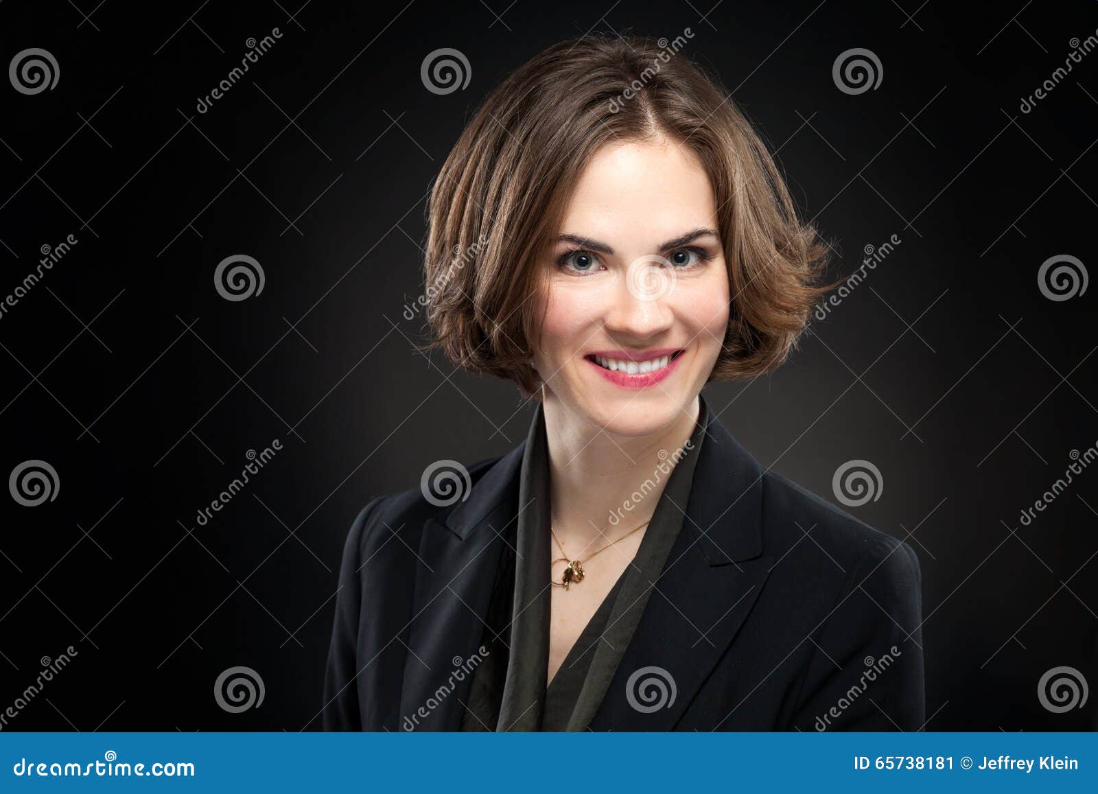 Pretty Model Corporate Headshot Stock Image - Image of isolated, female ...