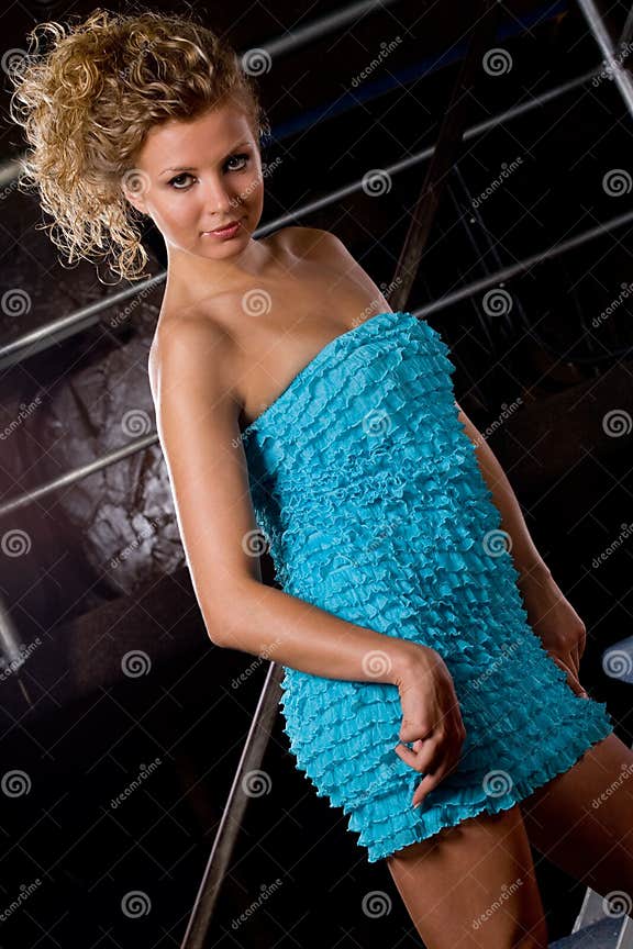 Pretty model in nightclub stock image. Image of nightclub - 6147005
