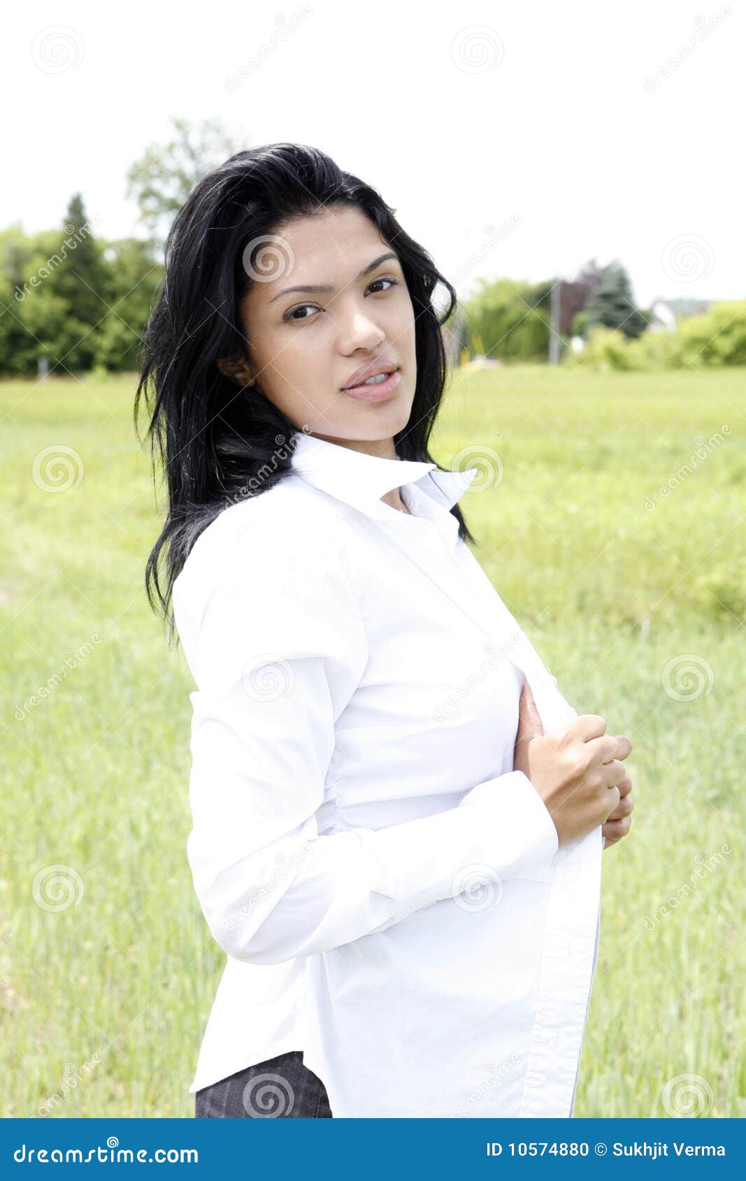Pretty model posing stock photo. Image of standing, sweet - 10574880