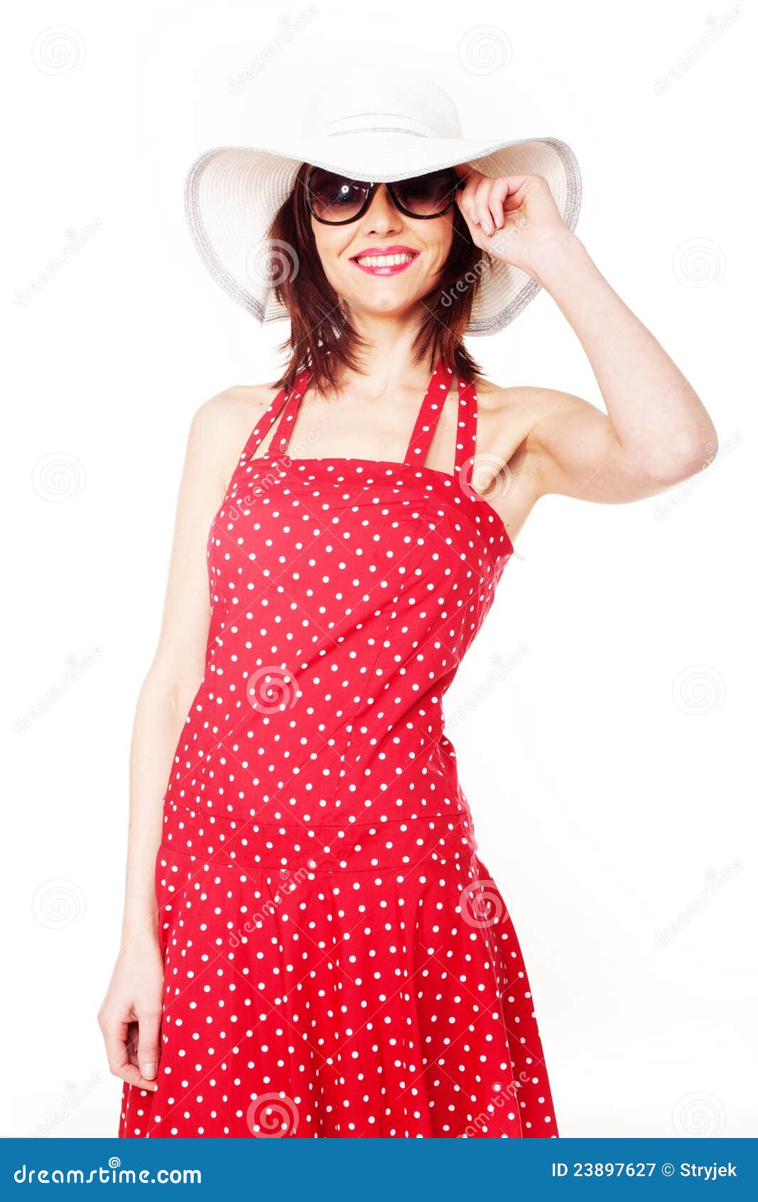 Pretty Model in Summer Fashion Stock Image - Image of beauty, fashion ...