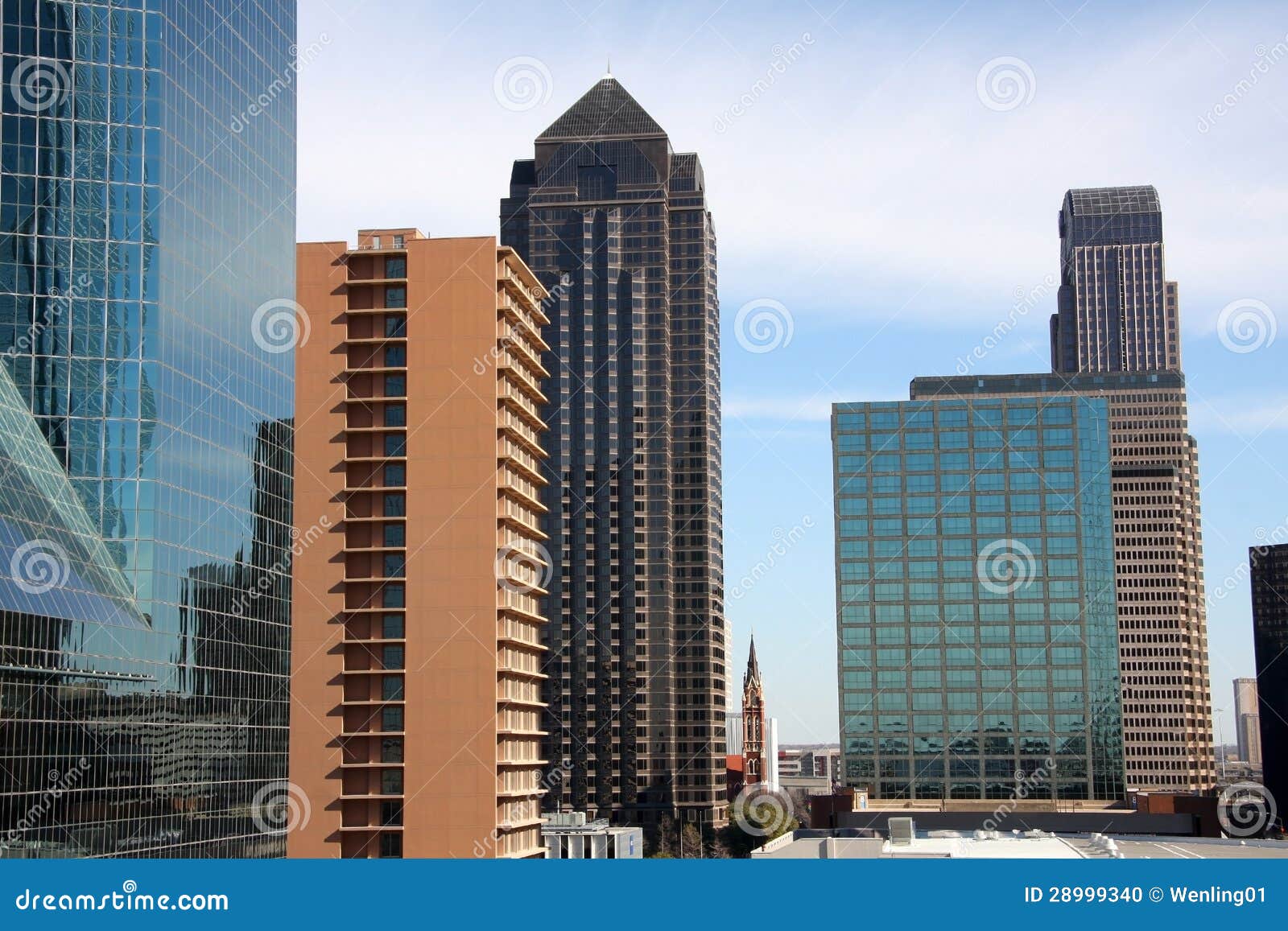 Pretty Modern Office Buildings Stock Photo - Image of city, america ...