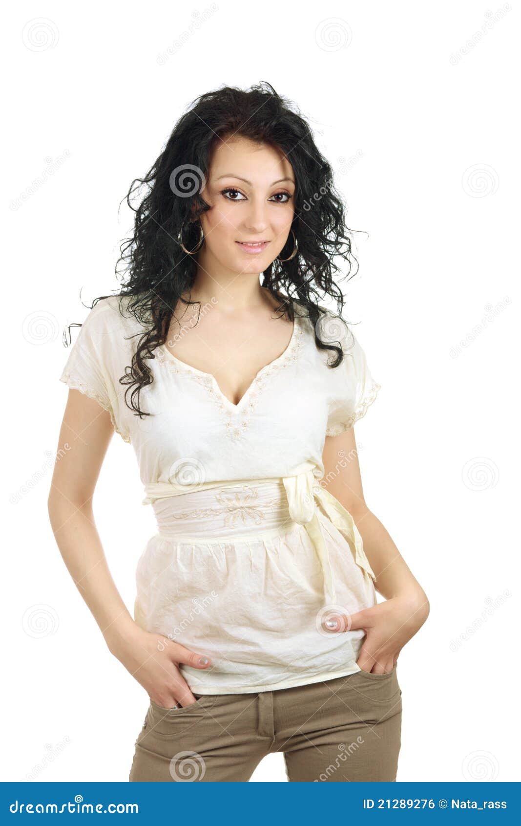 Pretty modern woman stock photo. Image of lady, leisure - 21289276
