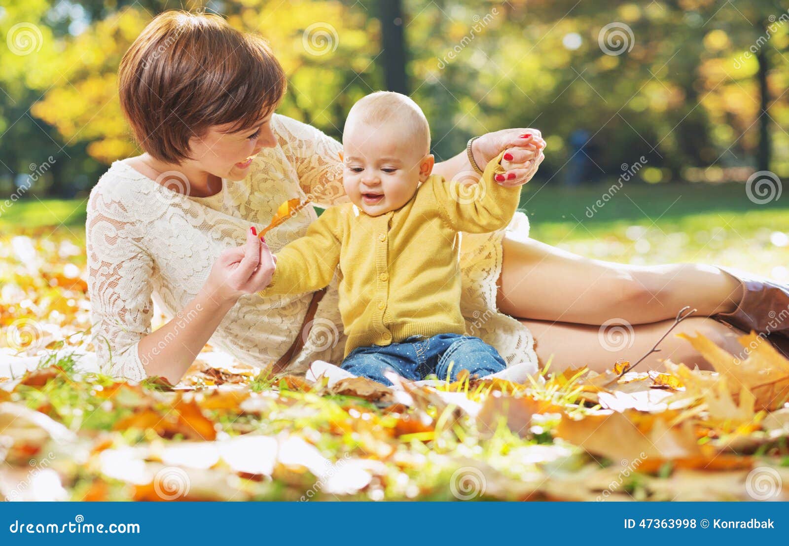 Pretty Mom Playing with Child Stock Photo - Image of freedom, mother ...