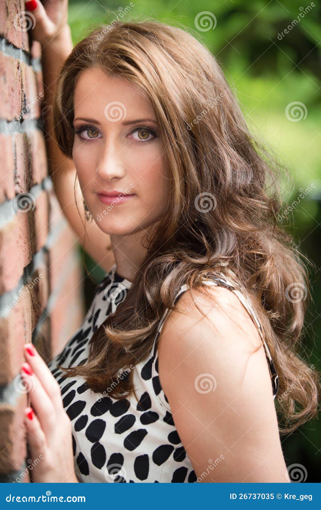 Pretty natural stock image. Image of brunette, fashion - 26737035