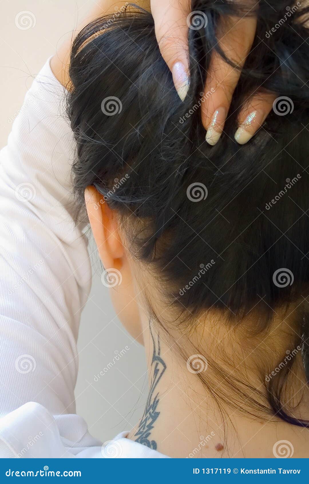 Pretty neck stock image. Image of femininity, fashion - 1317119