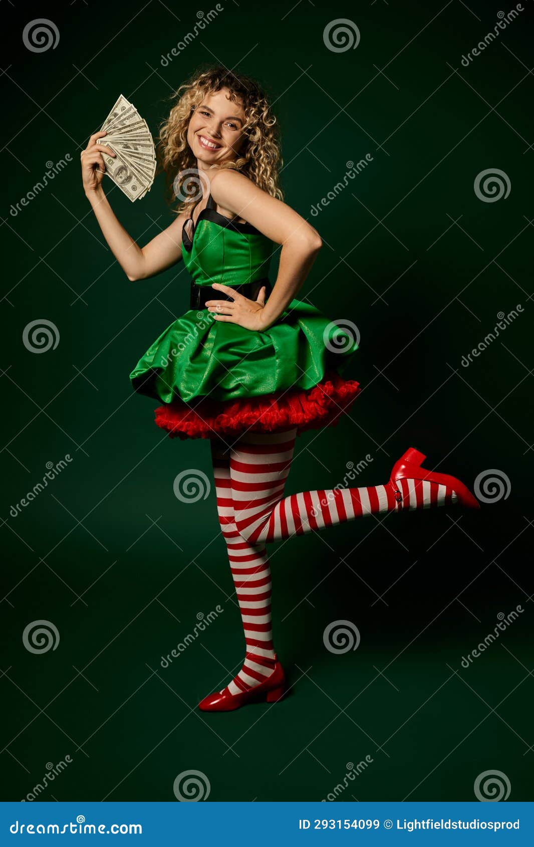 Pretty New Year Elf Standing on Stock Image - Image of enchanting ... Pretty New Year Elf Standing on Stock Image - Image of enchanting ...