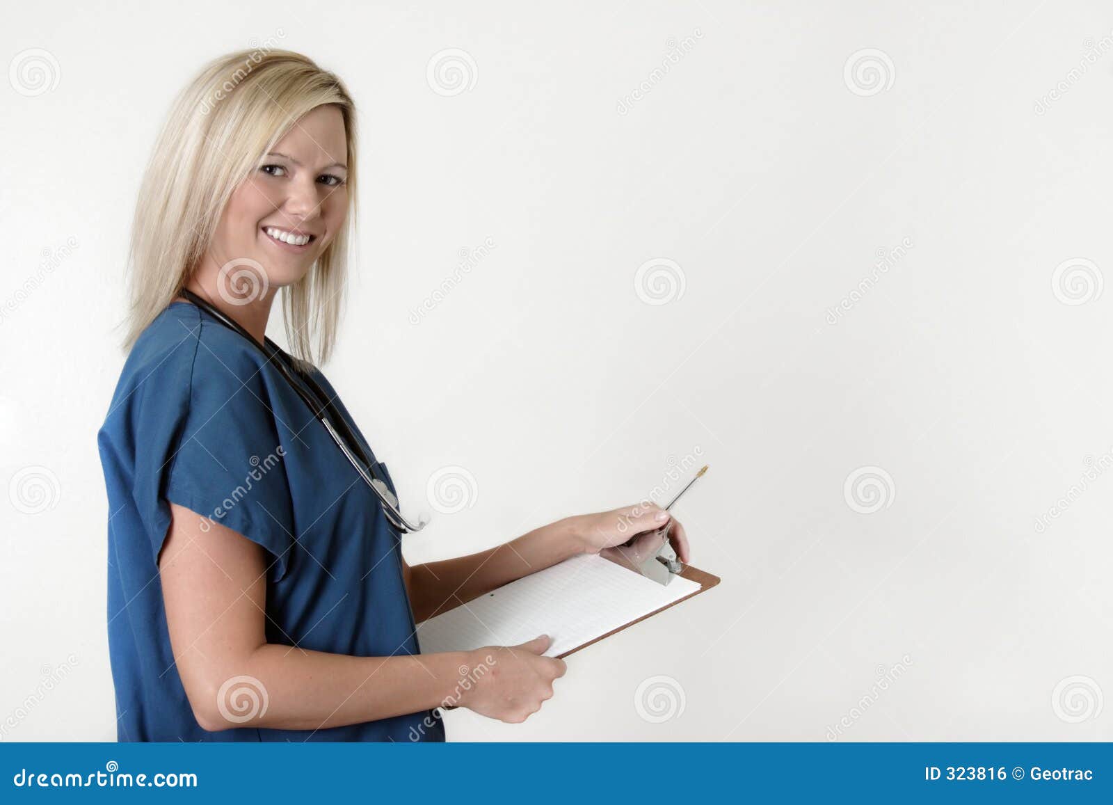 Pretty Nurse Or Medic Using A Syringe Royalty-Free Stock Photography ...