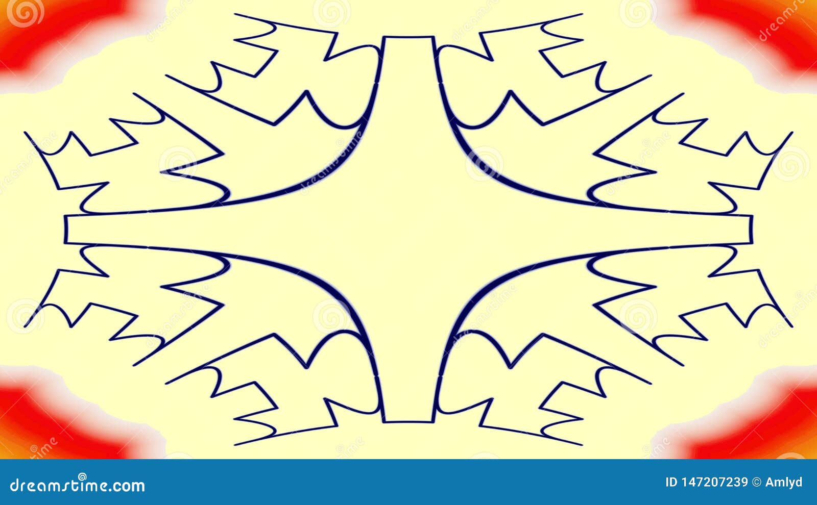 Pretty Odd Shape, Widescreen Stock Illustration - Illustration of ...