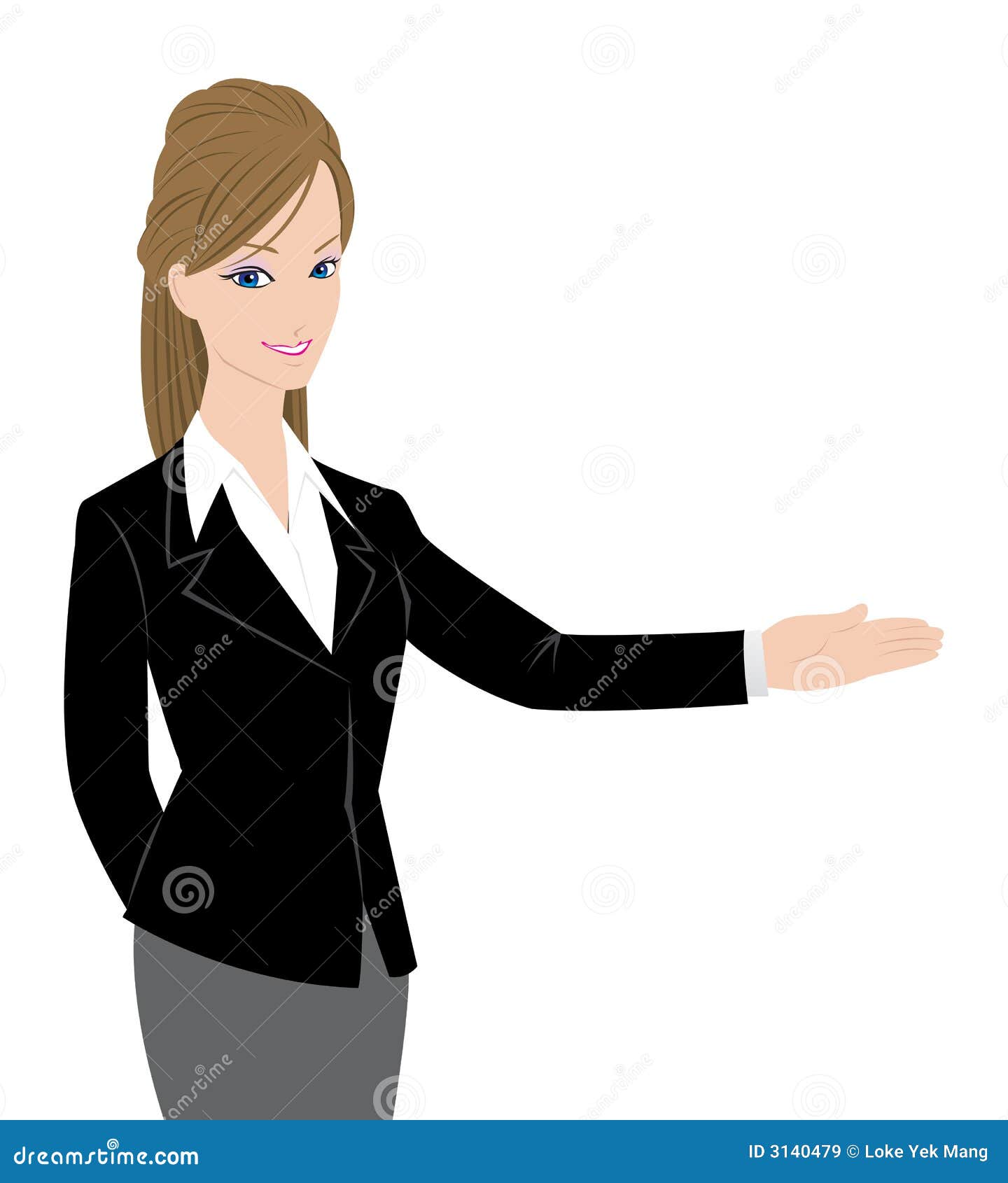 Office Lady - Set Of Concepts Vector Illustrations | CartoonDealer.com ...