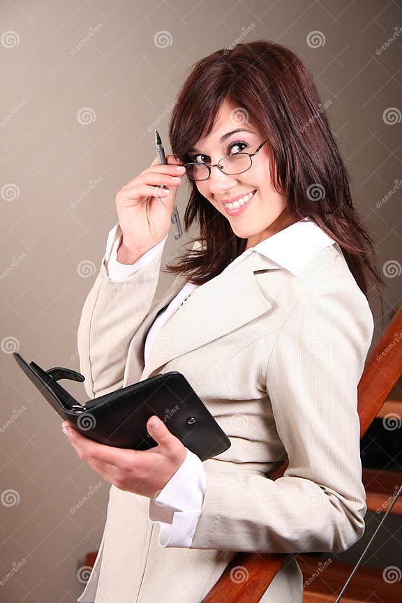Pretty Office Worker stock photo. Image of corporate - 10051468