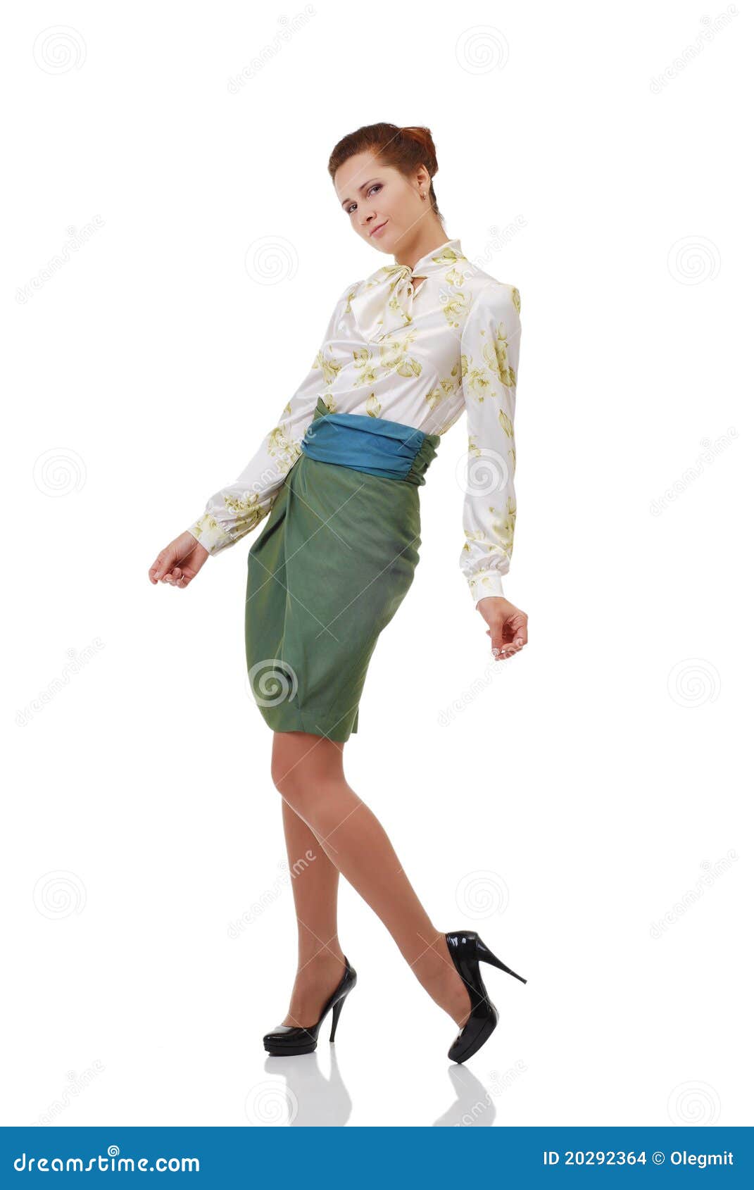 Pretty office worker. stock photo. Image of woman, sincere - 20292364