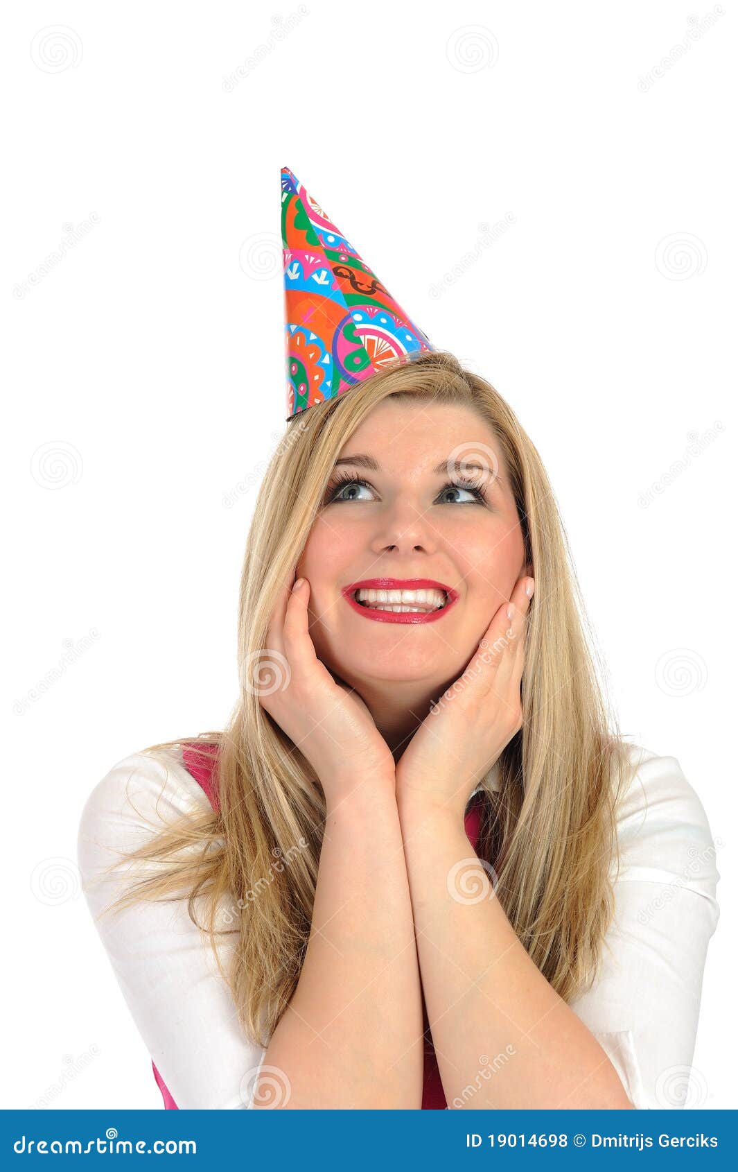 Pretty Party Female Celebrating Birthsday Stock Photo - Image of happy ...