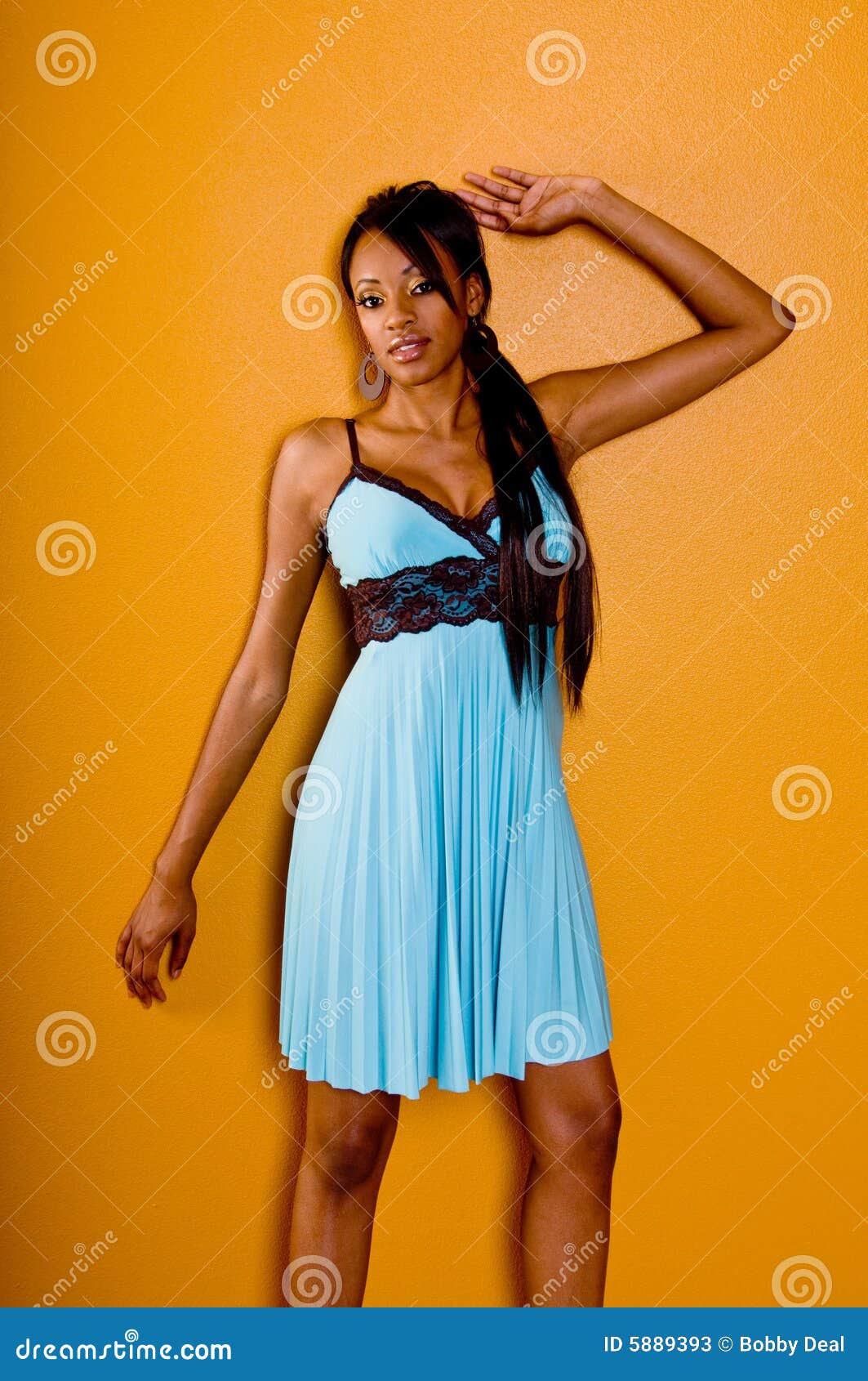 Pretty Party Girl stock image. Image of smile, dress, long - 5889393
