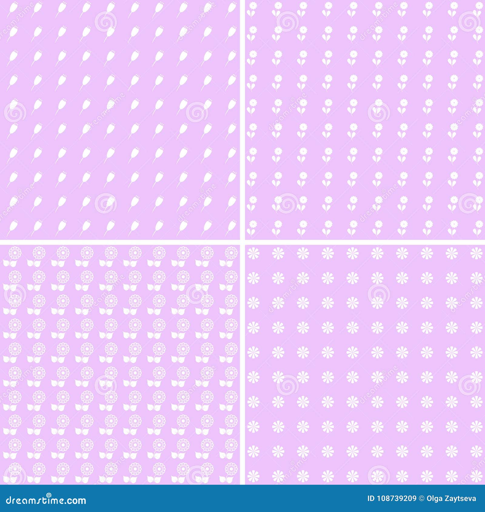 Pretty Pastel Patterns Cartoon Vector | CartoonDealer.com #42261229