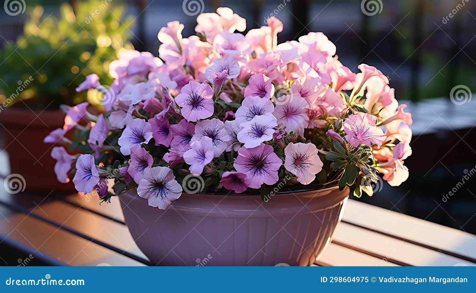 Pretty petunia stock illustration. Illustration of pink - 298604975