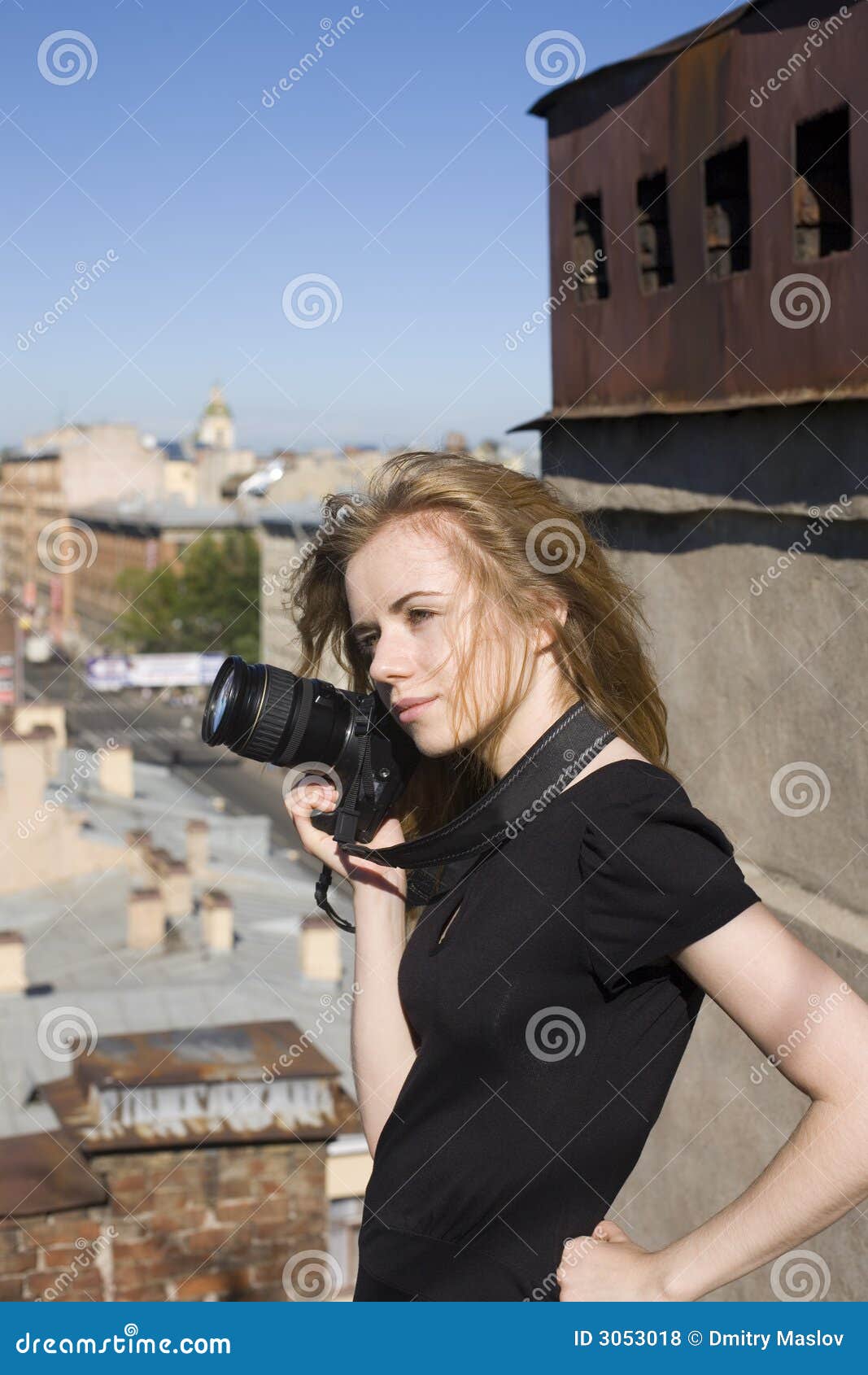 The pretty photographer stock photo. Image of beautiful - 3053018