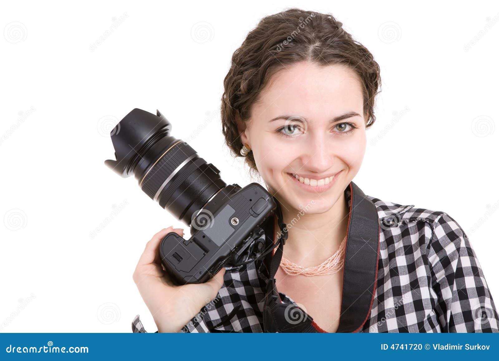 Pretty photographer stock photo. Image of attractive, glass - 4741720