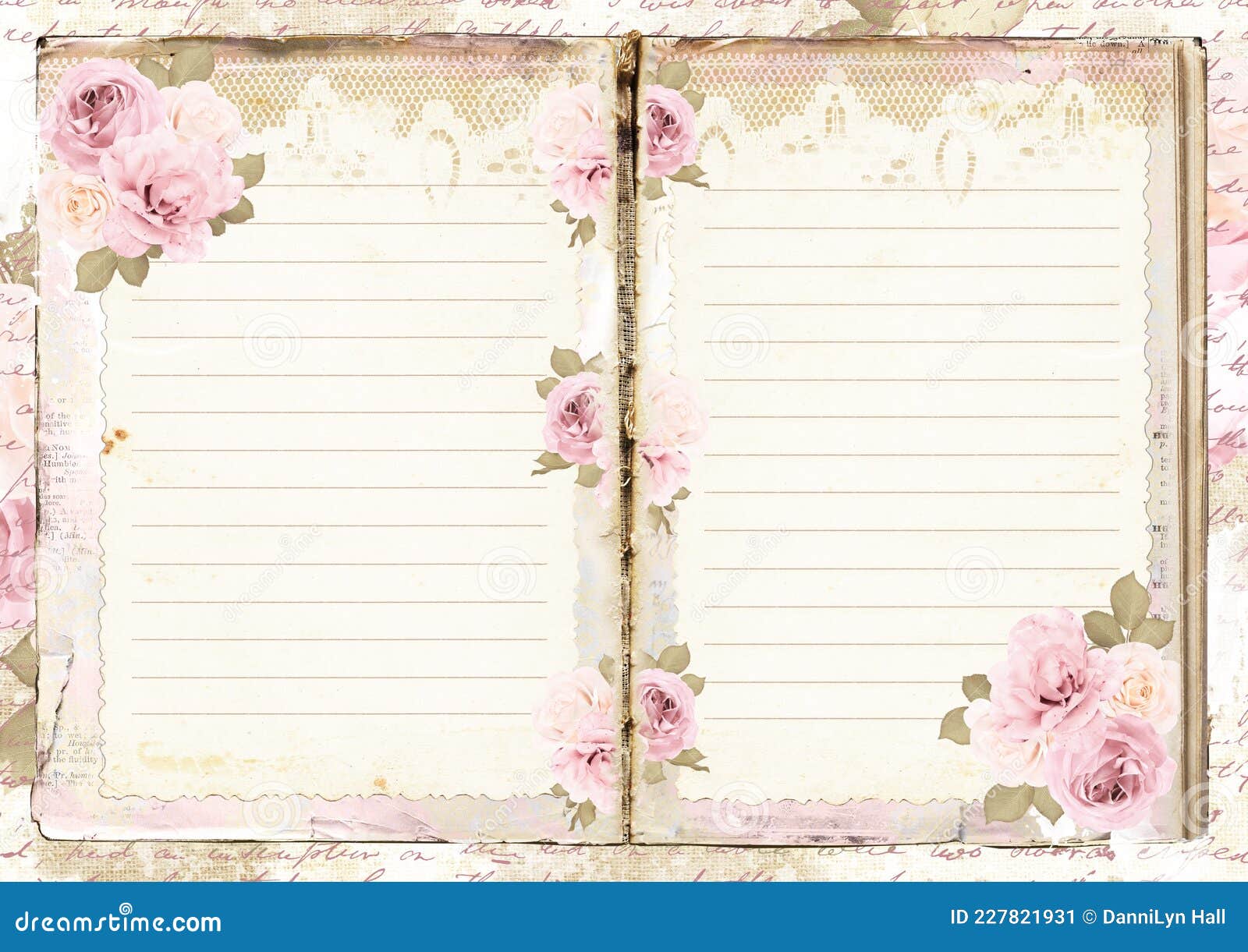Pretty in pink journaling stock image. Image of pretty - 227821931