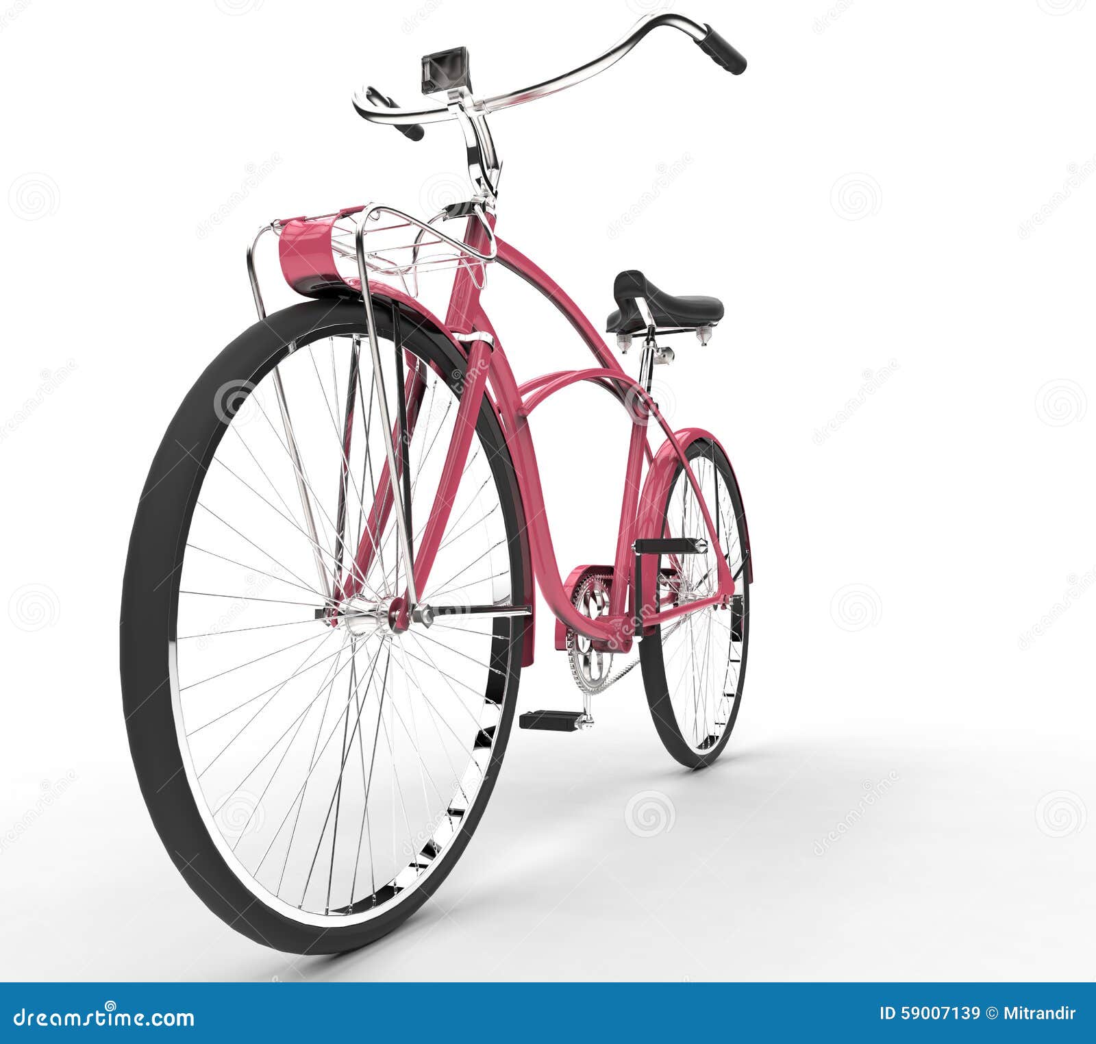 Pretty Pink Vintage Bicycle Stock Image - Image of girl, ping: 59007139