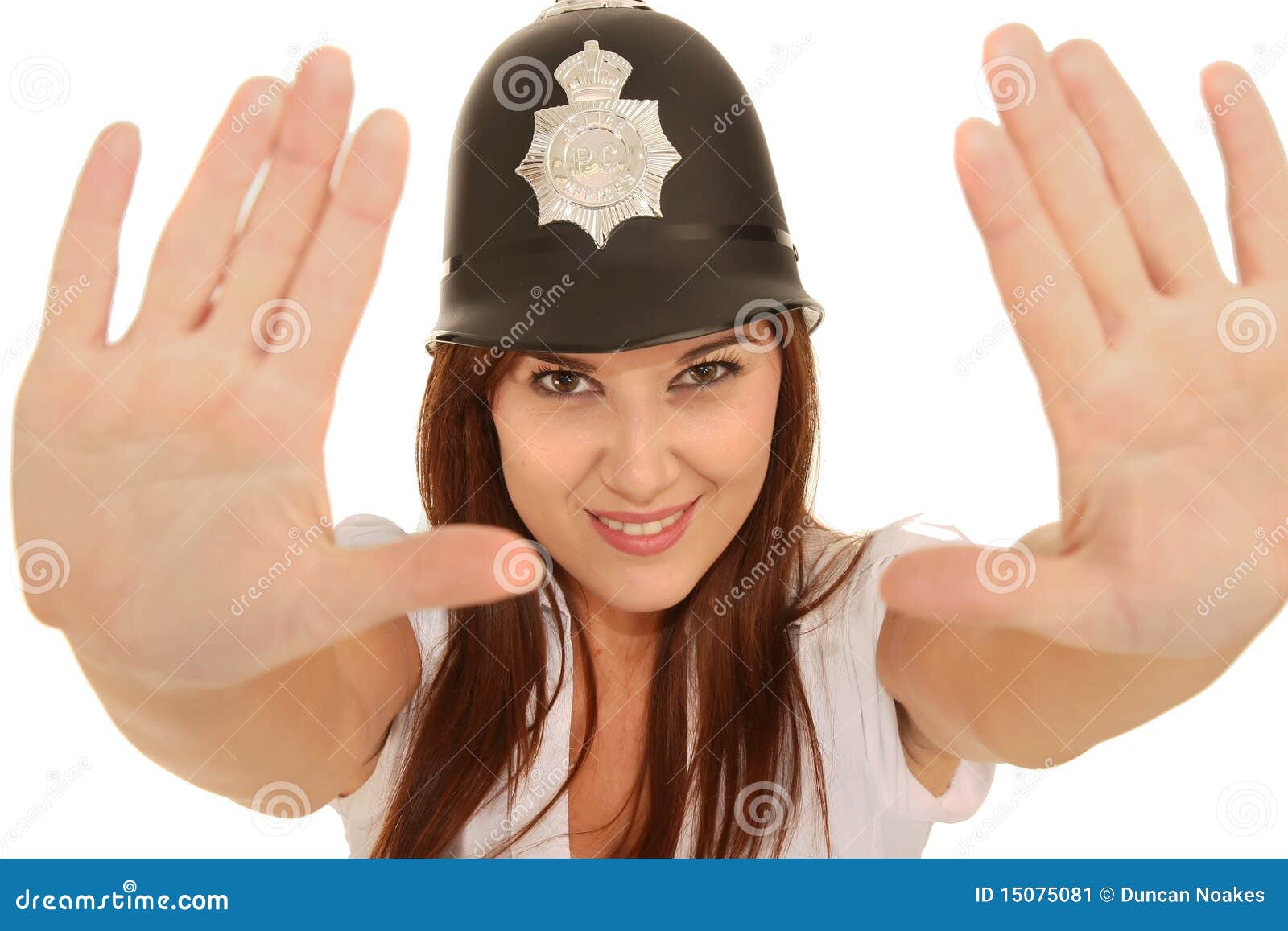 Pretty Policewoman with Angry Look Stock Image - Image of attractive ...