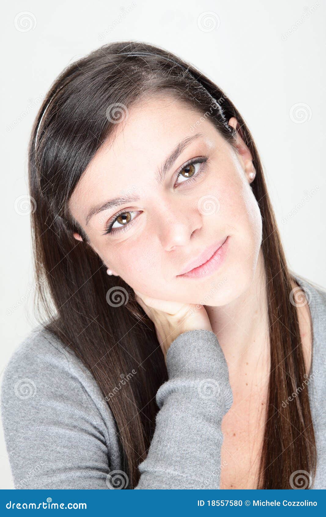 Pretty Portrait stock photo. Image of confidence, caucasian - 18557580
