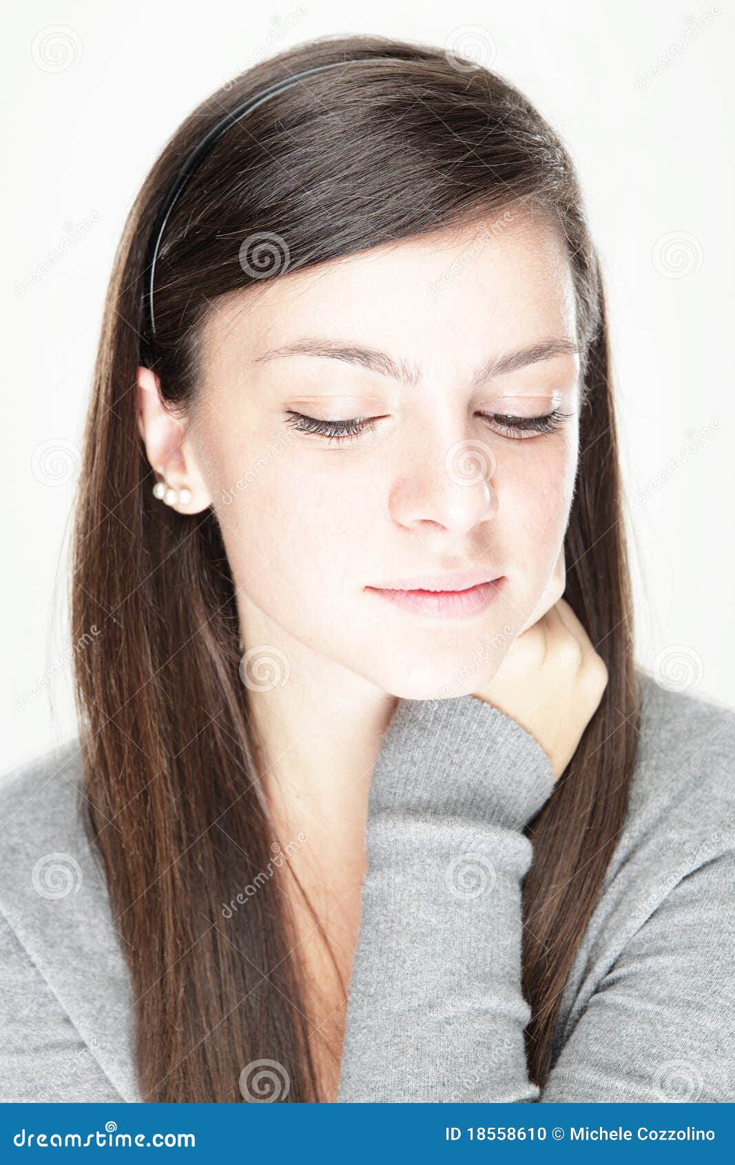 Pretty Portrait stock photo. Image of confidence, caucasian - 18558610