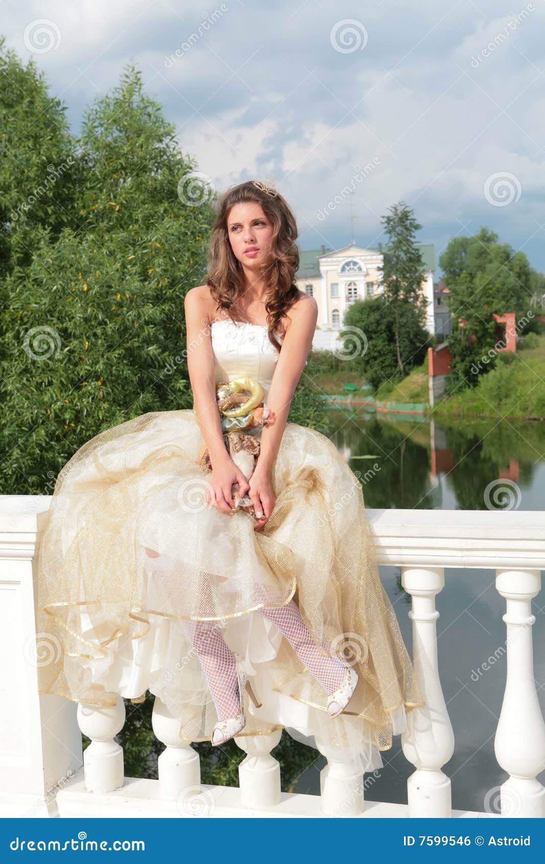Pretty Princess Dreams of Future Stock Photo - Image of long, ethnic ...