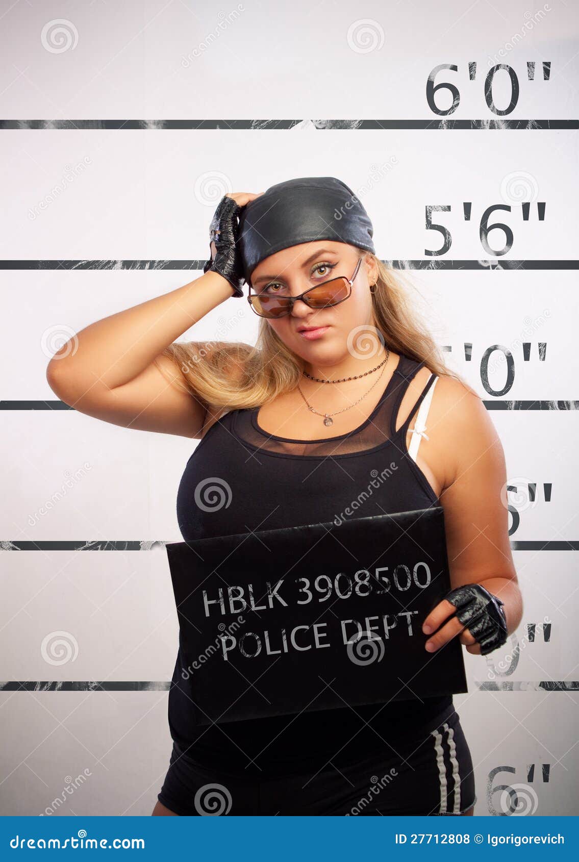 Pretty Prisoner stock photo. Image of girl, crime, breast - 27712808