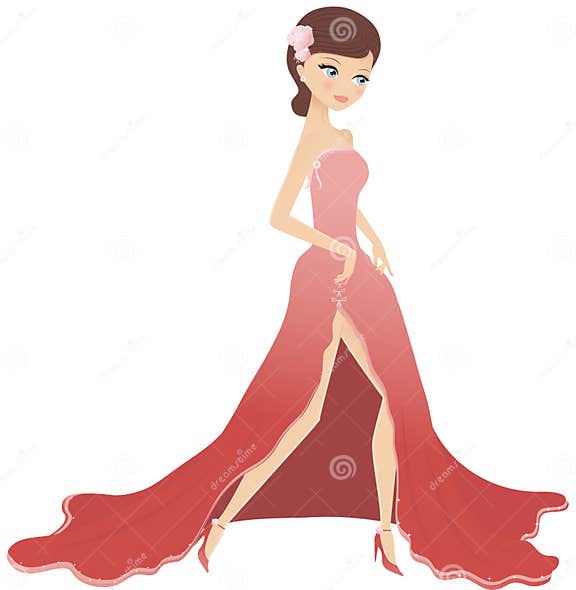 Pretty Prom Queen stock vector. Illustration of clothes - 9914415