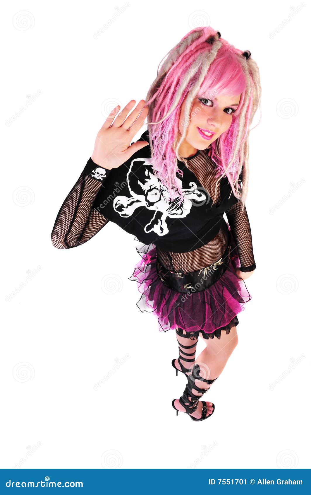 Pretty punk wave stock image. Image of crazy, glamour - 7551701
