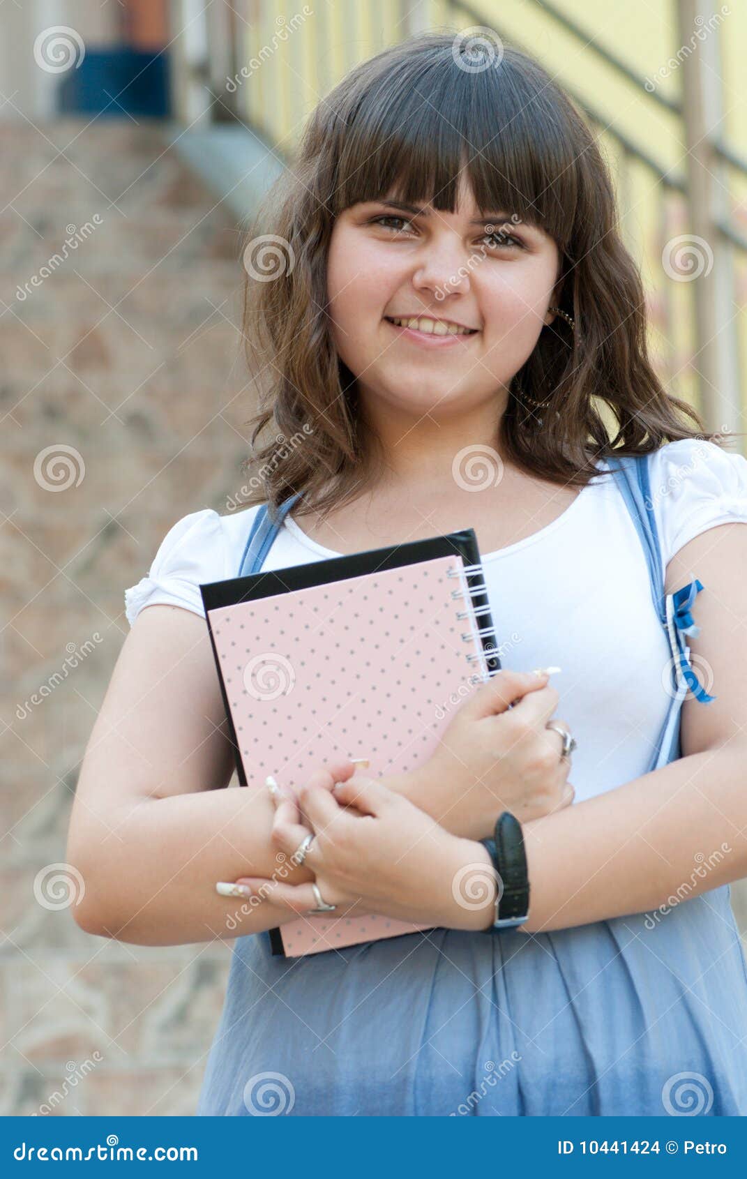Pretty pupil after classes stock photo. Image of pretty - 10441424