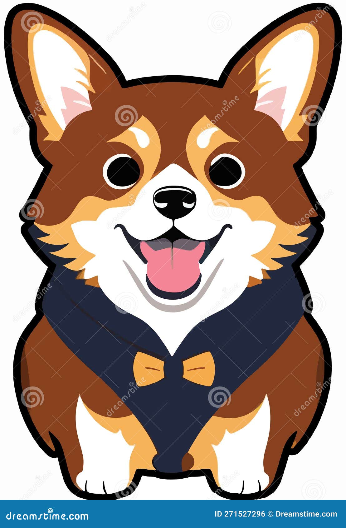 Pretty Puppy Corgi Vector. Corgi Vector Stock Vector - Illustration of ...