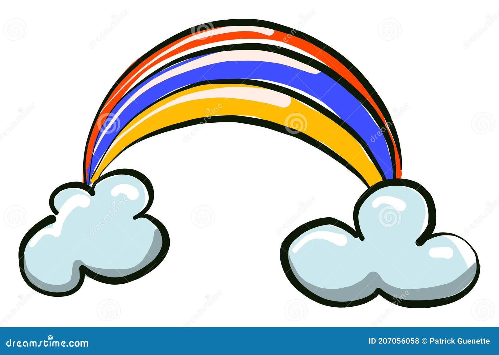 Pretty Rainbow , Illustration, Vector Stock Vector - Illustration of ...