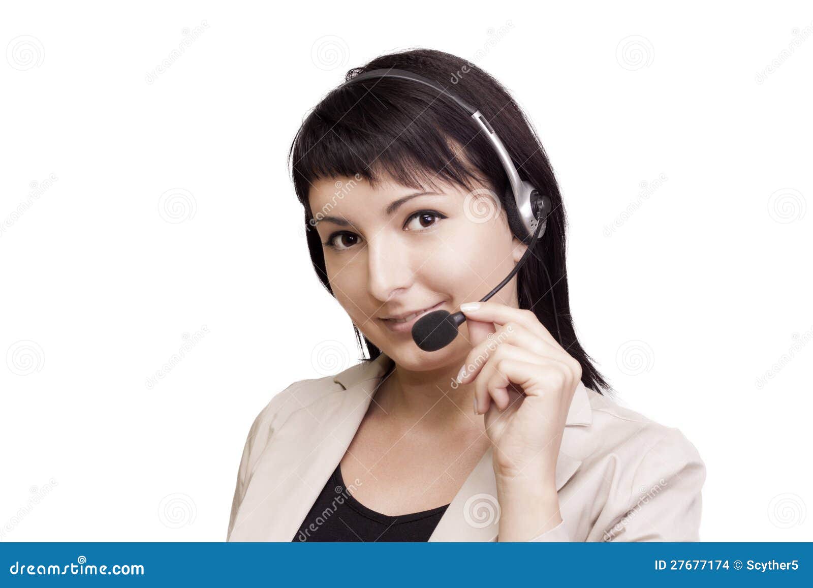 Pretty Receptionist stock photo. Image of business, representative ...