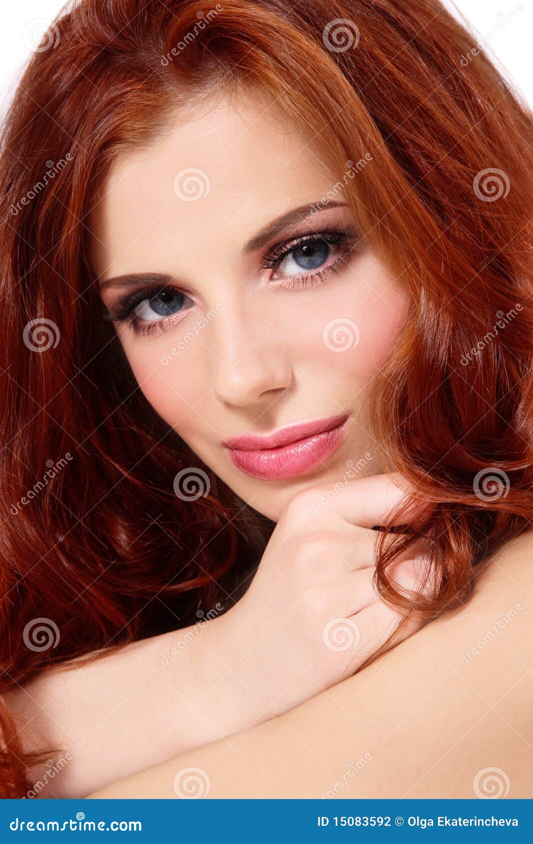 Pretty redhead stock photo. Image of girl, haired, care - 15083592