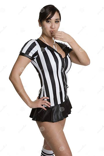 Pretty Referee stock photo. Image of referee, whistle - 8026712