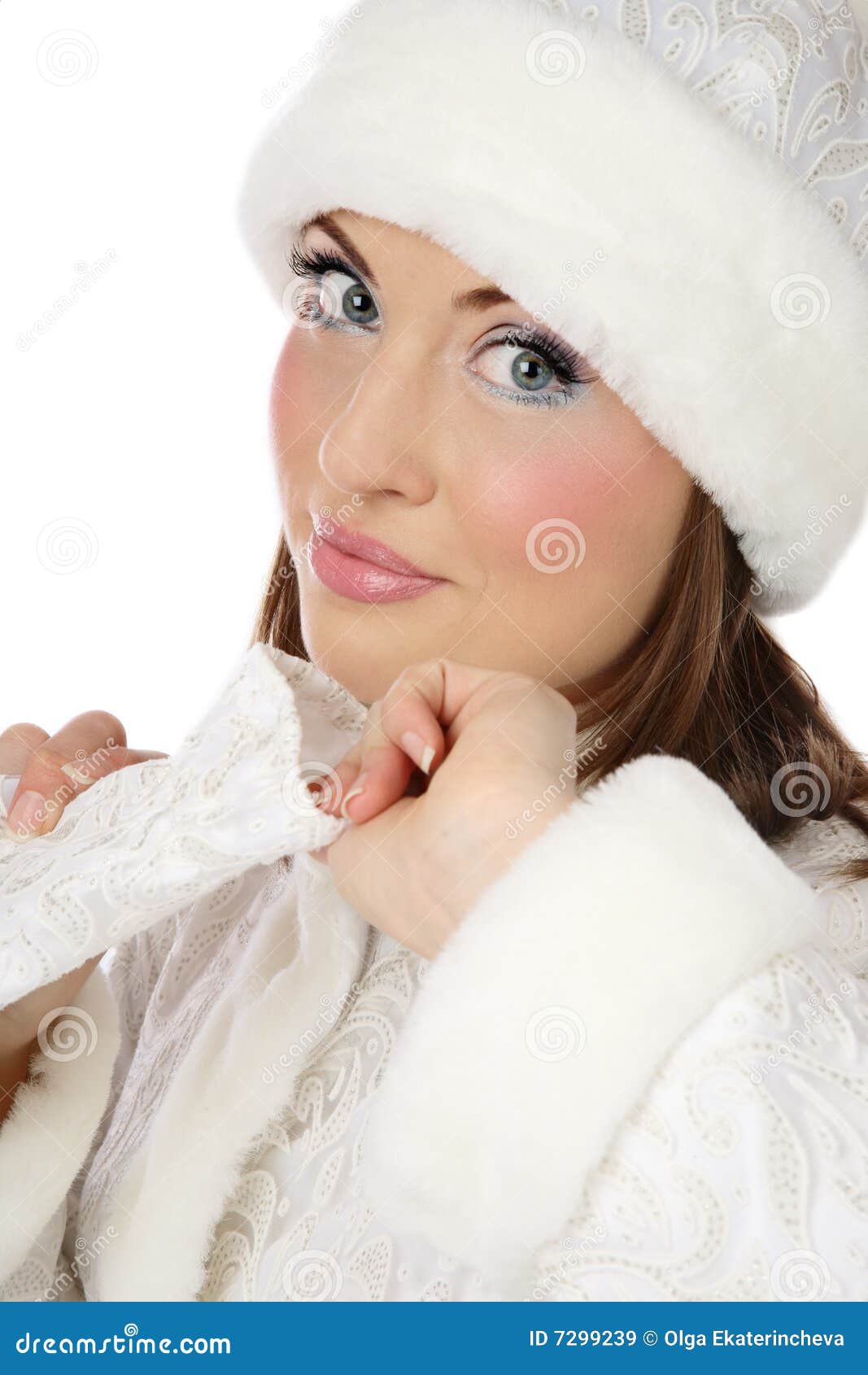 Pretty Santa helper stock image. Image of sensual, beauty - 7299239