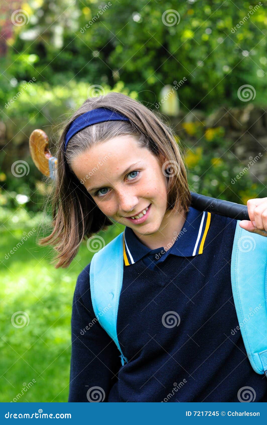 Pretty school girl stock image. Image of eager, secondary - 7217245