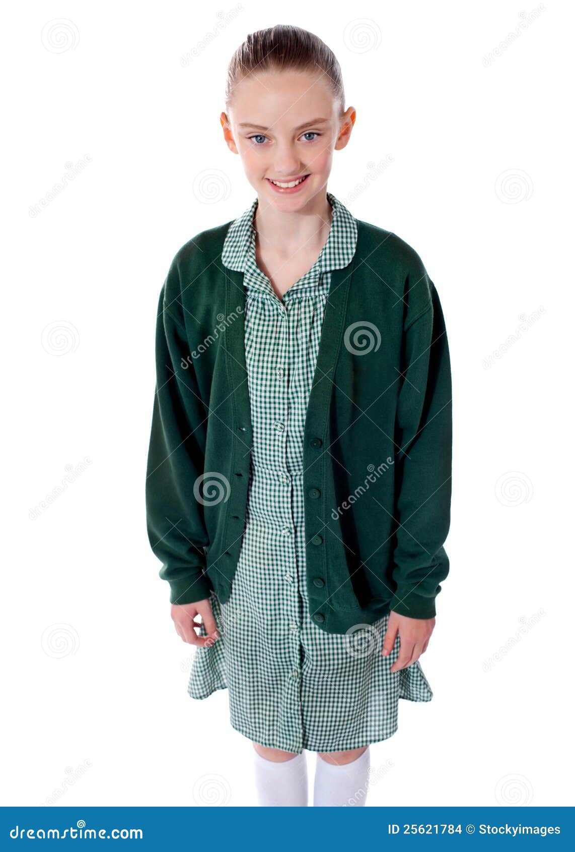 Pretty school girl smiling stock photo. Image of attractive - 25621784