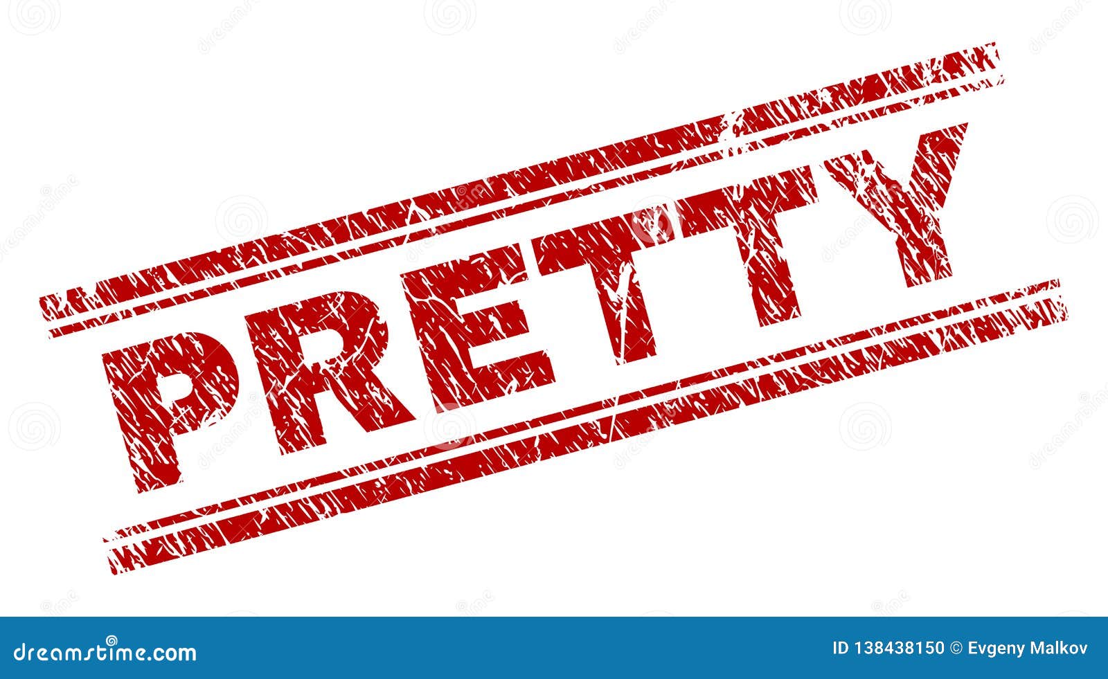 Grunge Textured PRETTY Stamp Seal Stock Vector - Illustration of ...