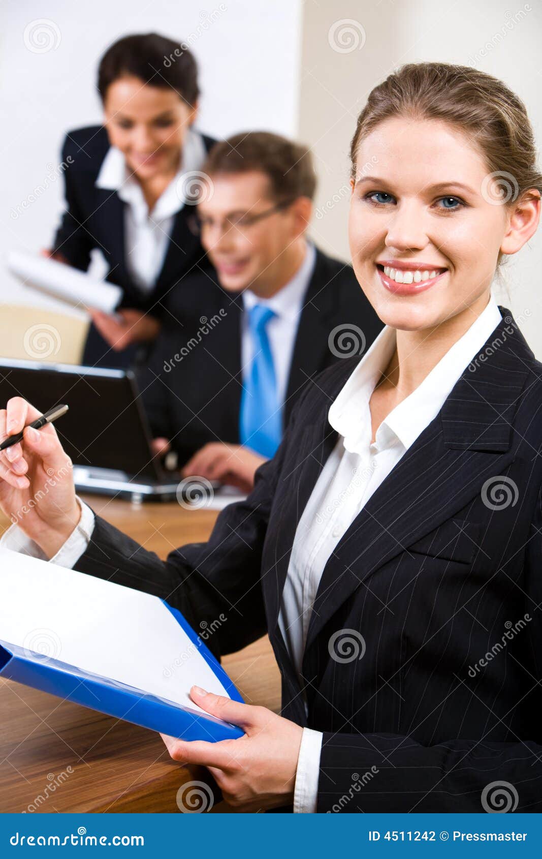 Pretty secretary stock photo. Image of happy, fashion - 4511242