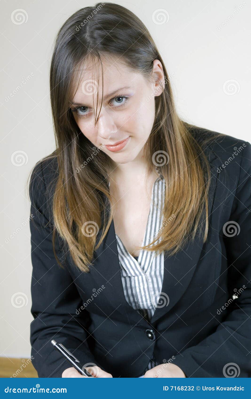 Pretty secretary stock photo. Image of notes, satisfaction - 7168232