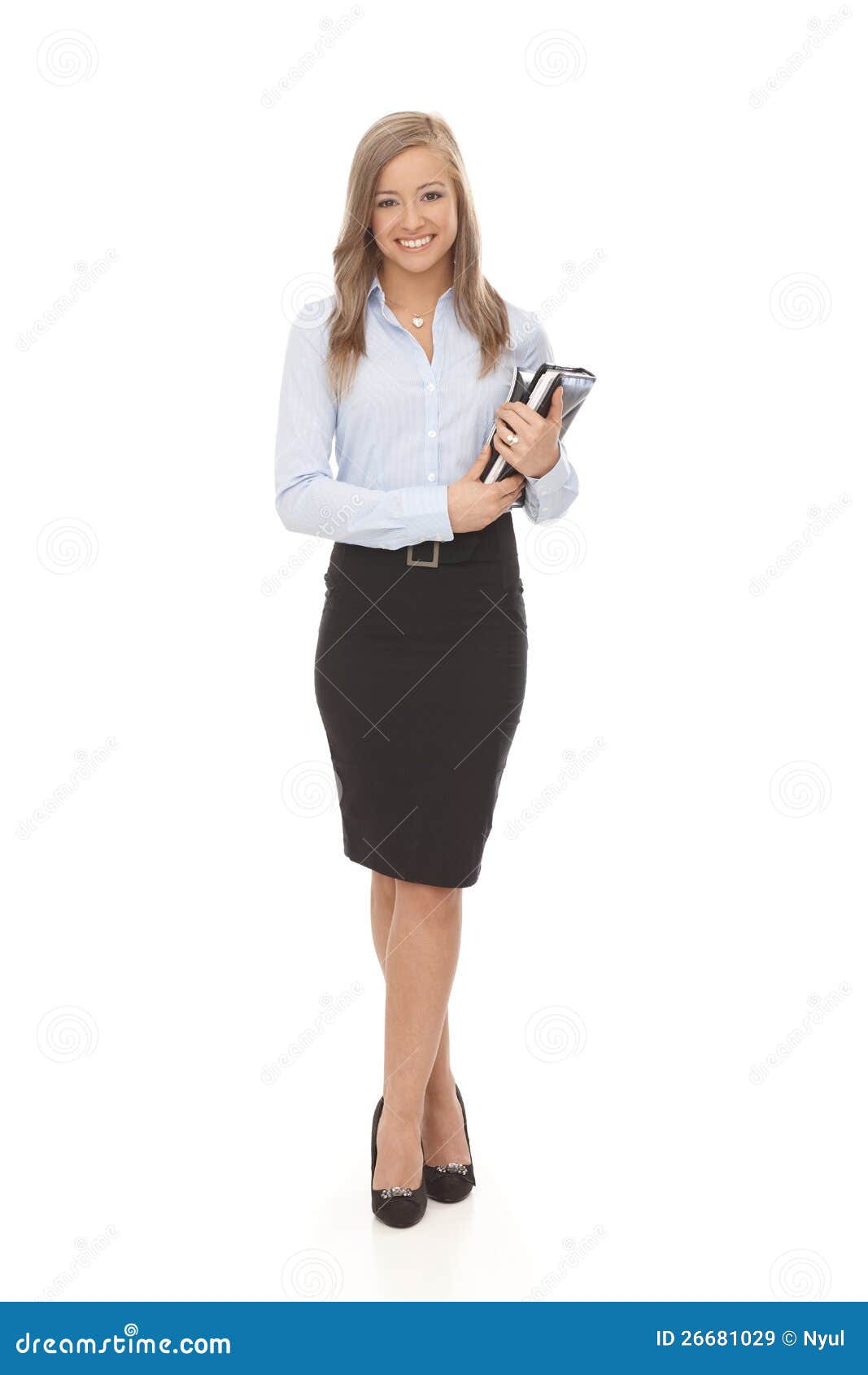 Pretty secretary full size stock image. Image of caucasian - 26681029
